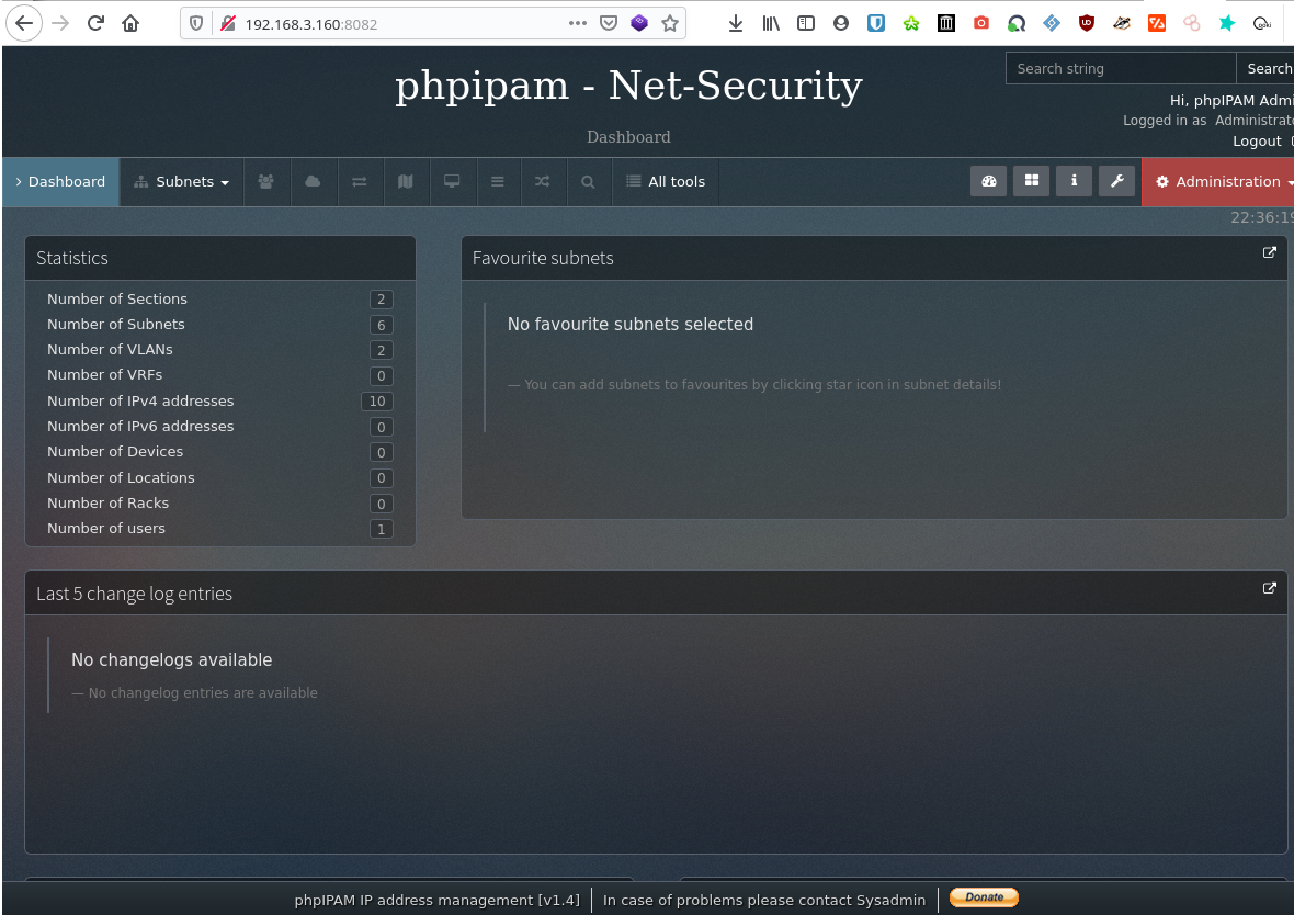 Présentation & Installation de phpIPAM, un gestionnaire d'adresses IP libre | Net-Security