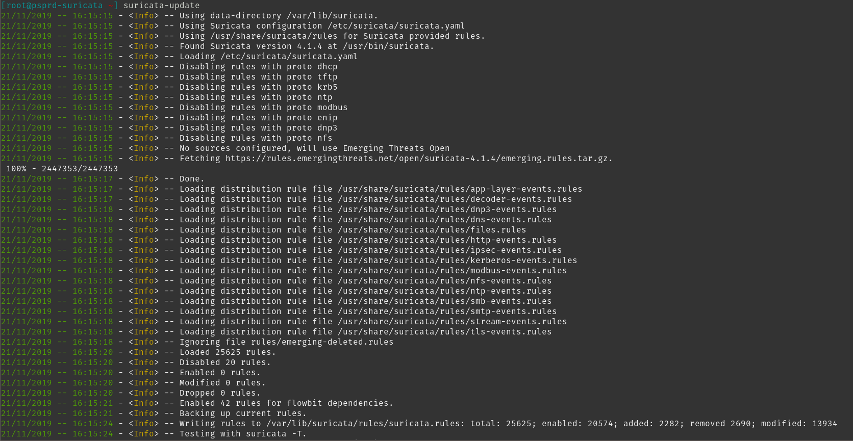 Gérer les règles sur Suricata | Net-Security